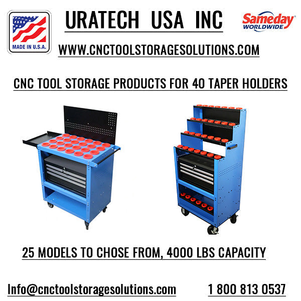 CNC Tool Storage for CAT 40, BT 40, NMTB 40, DV 40, and ISO 40 Holders ...