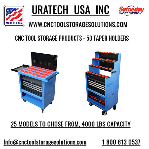 CNC Tool Storage for CAT 50, BT 50, NMTB 50, DV 50, and ISO 50 Holders ...