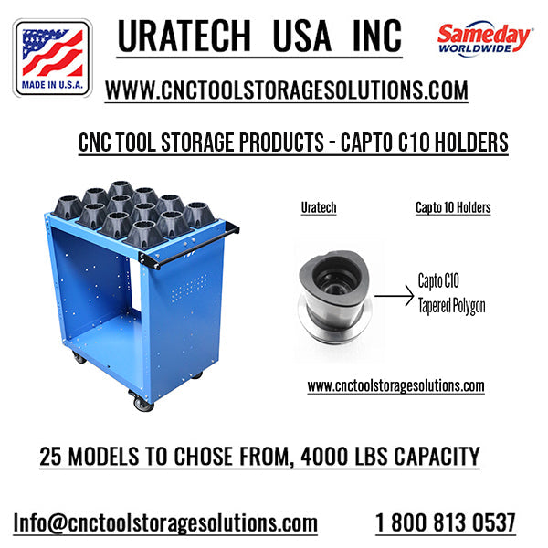 CNC Tool Storage for CAPTO C10 holders from Uratech USA Inc– URATECH ...