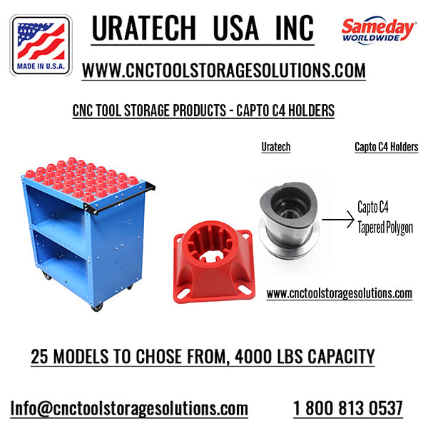 CNC Tool Storage for CAPTO C4 holders– URATECH USA INC