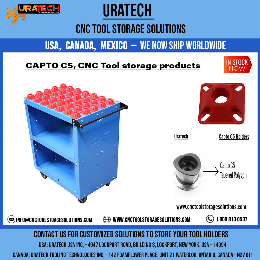 CNC Tool Storage for CAPTO C5 type CNC Holders from Uratech USA Inc ...