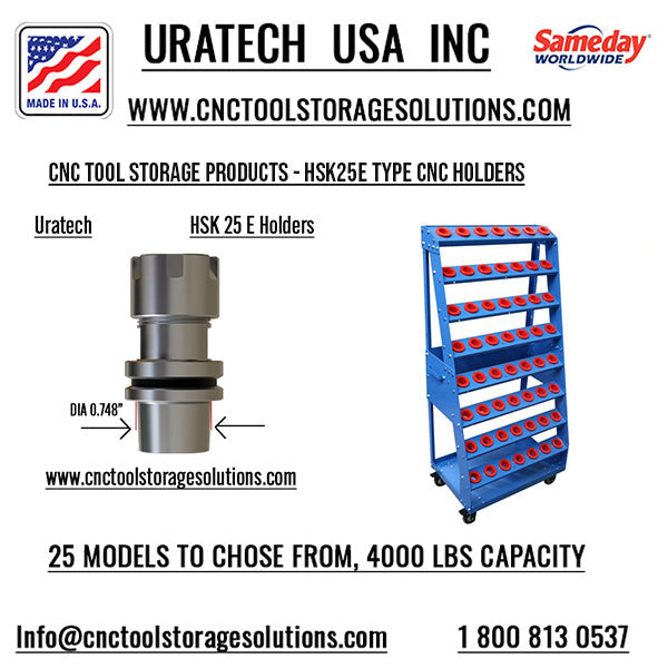 Uratech USA Inc: Premium CNC Tool Storage for HSK25E Holders– URATECH ...