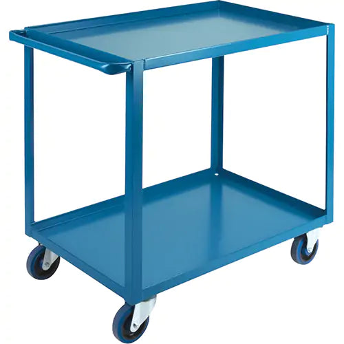 2 Shelf Utility Cart, Heavy Duty Welded Steel with Handle from Uratech ...